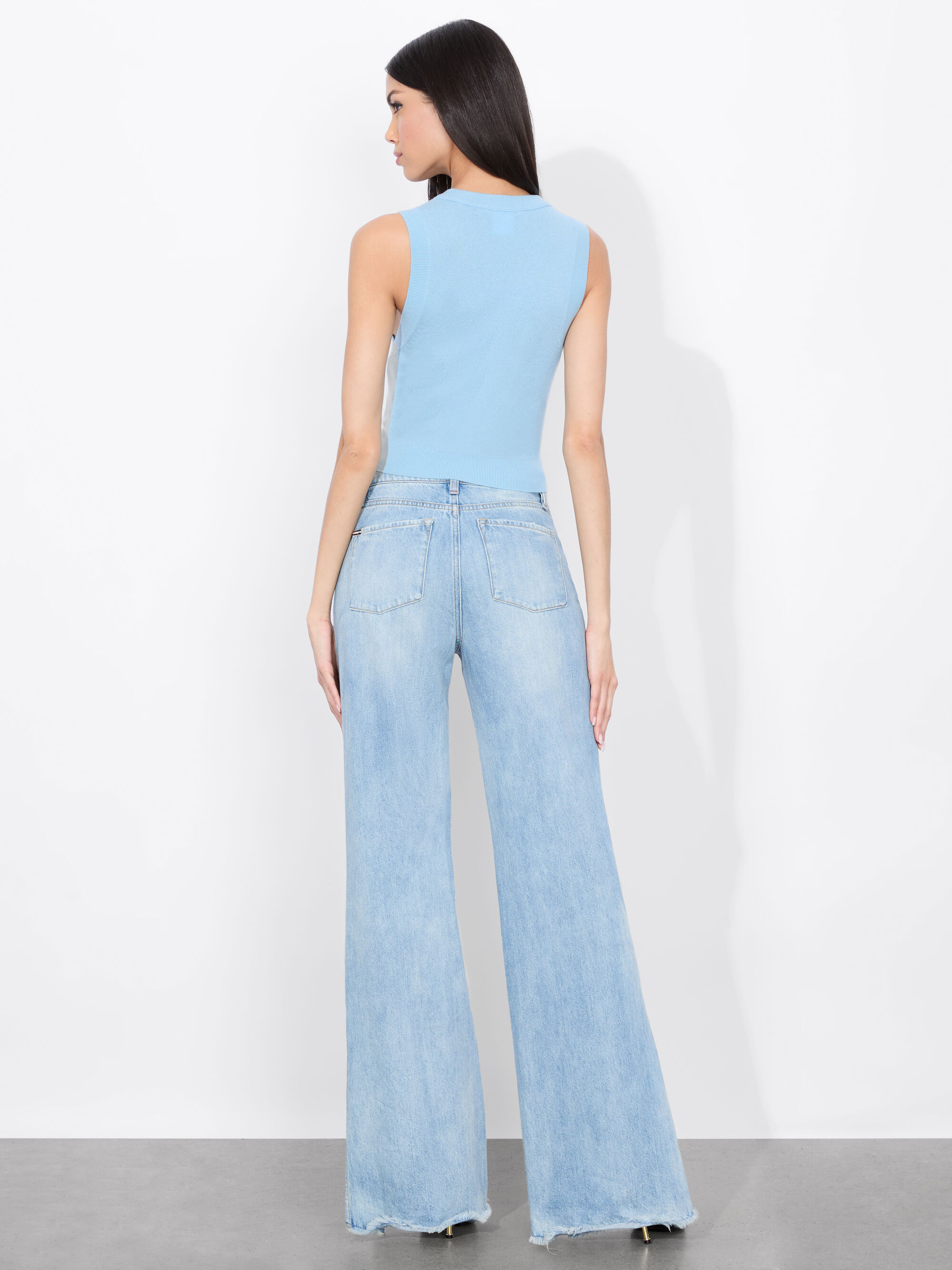 Araceli Shell In Mineral Blue | Alice + Olivia