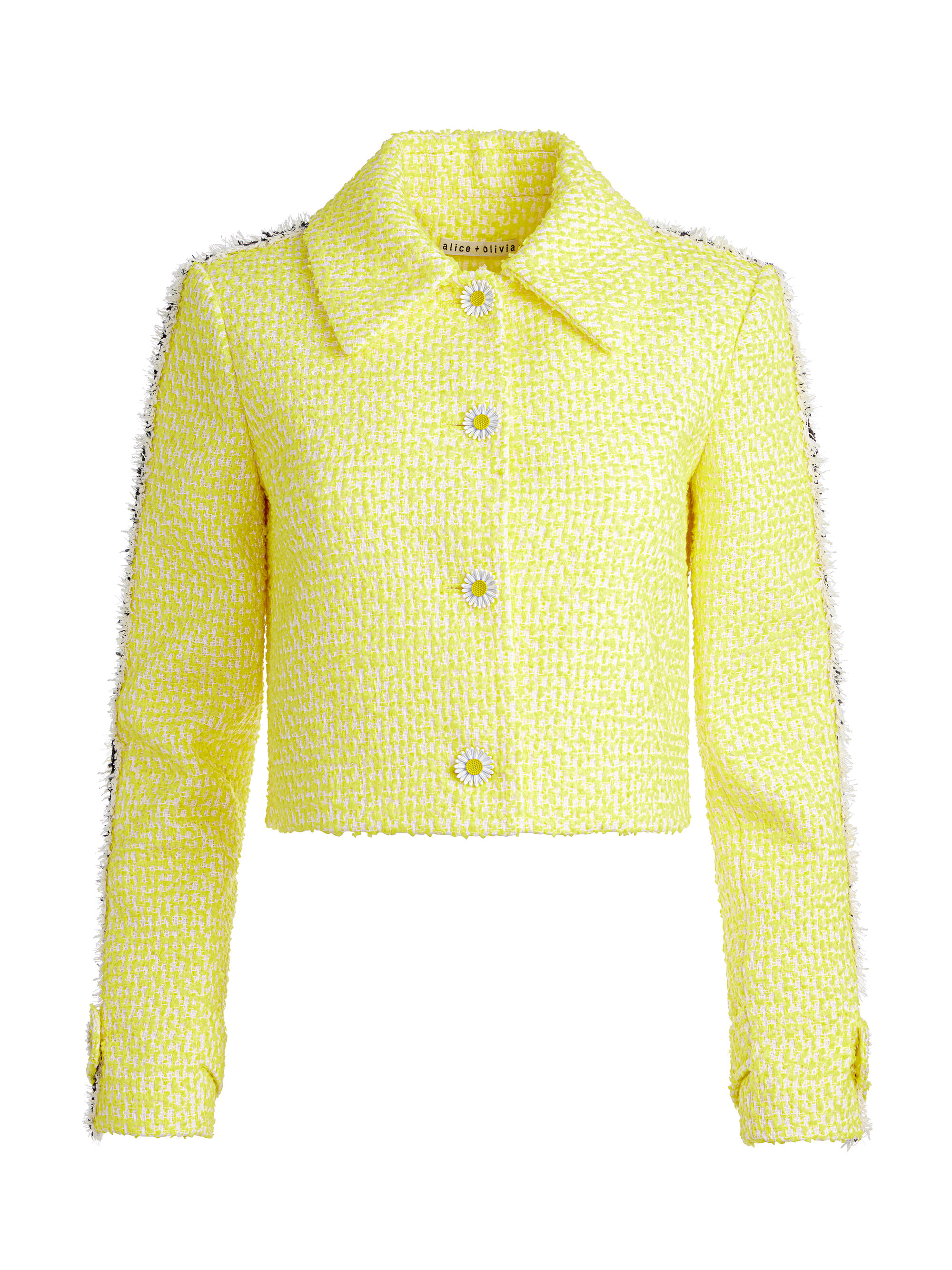 TAMMY 50S STYLE JACKET in HAPPY YELLOW | ALICE + OLIVIA