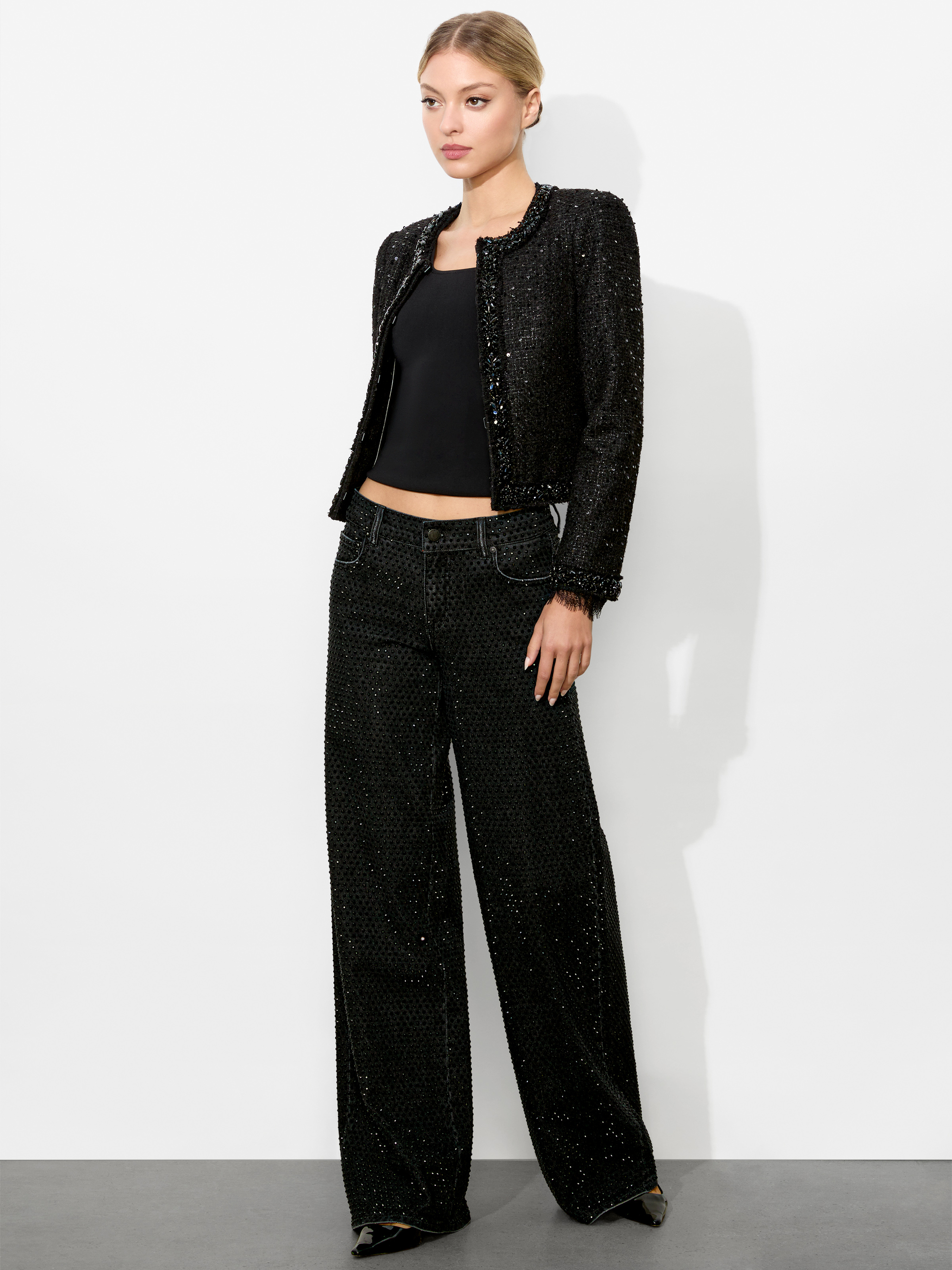 Landon Jacket In Black | Alice + Olivia