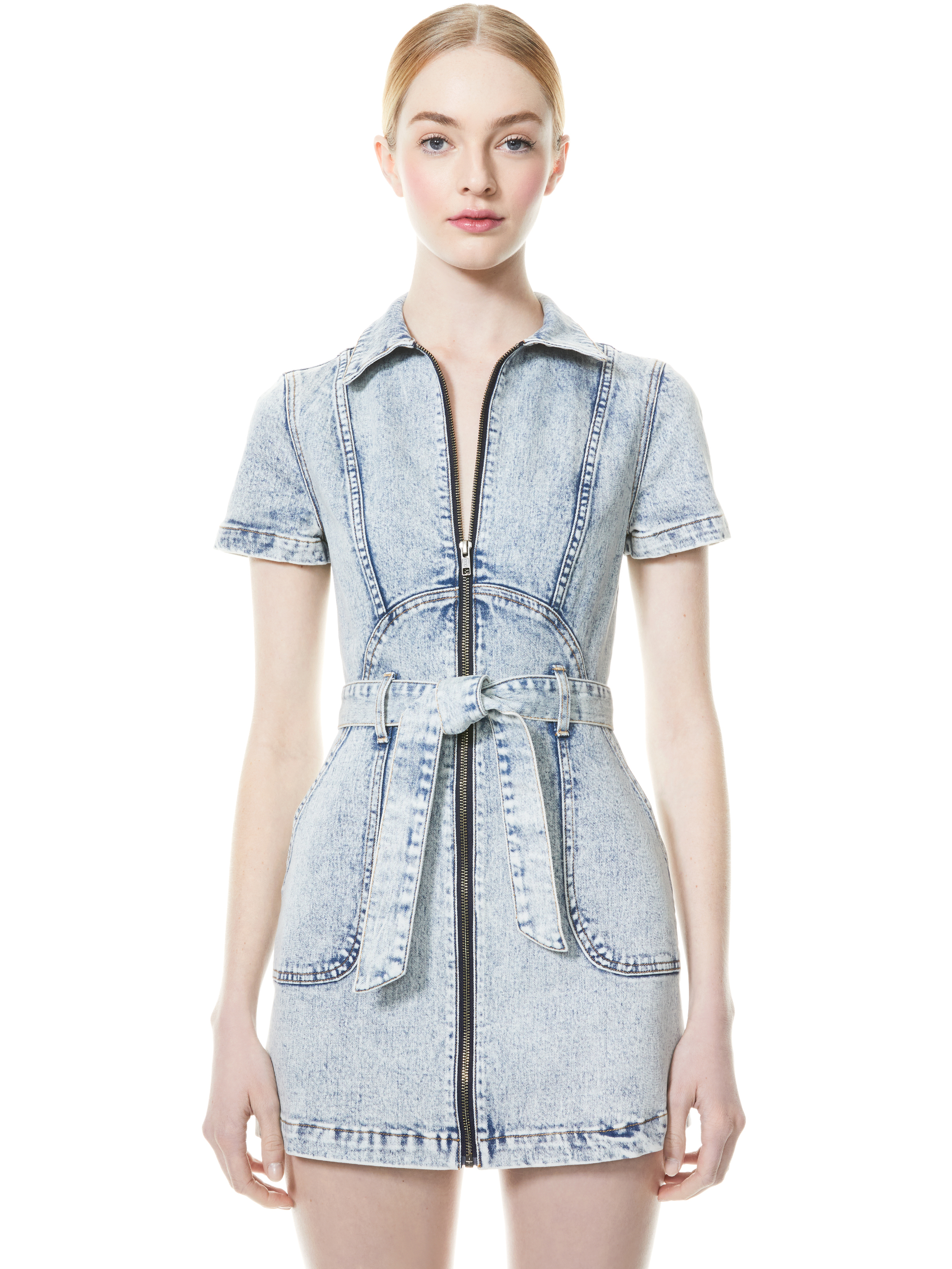 Gorgeous Zip Up Mini Dress In Road Trip | Alice + Olivia