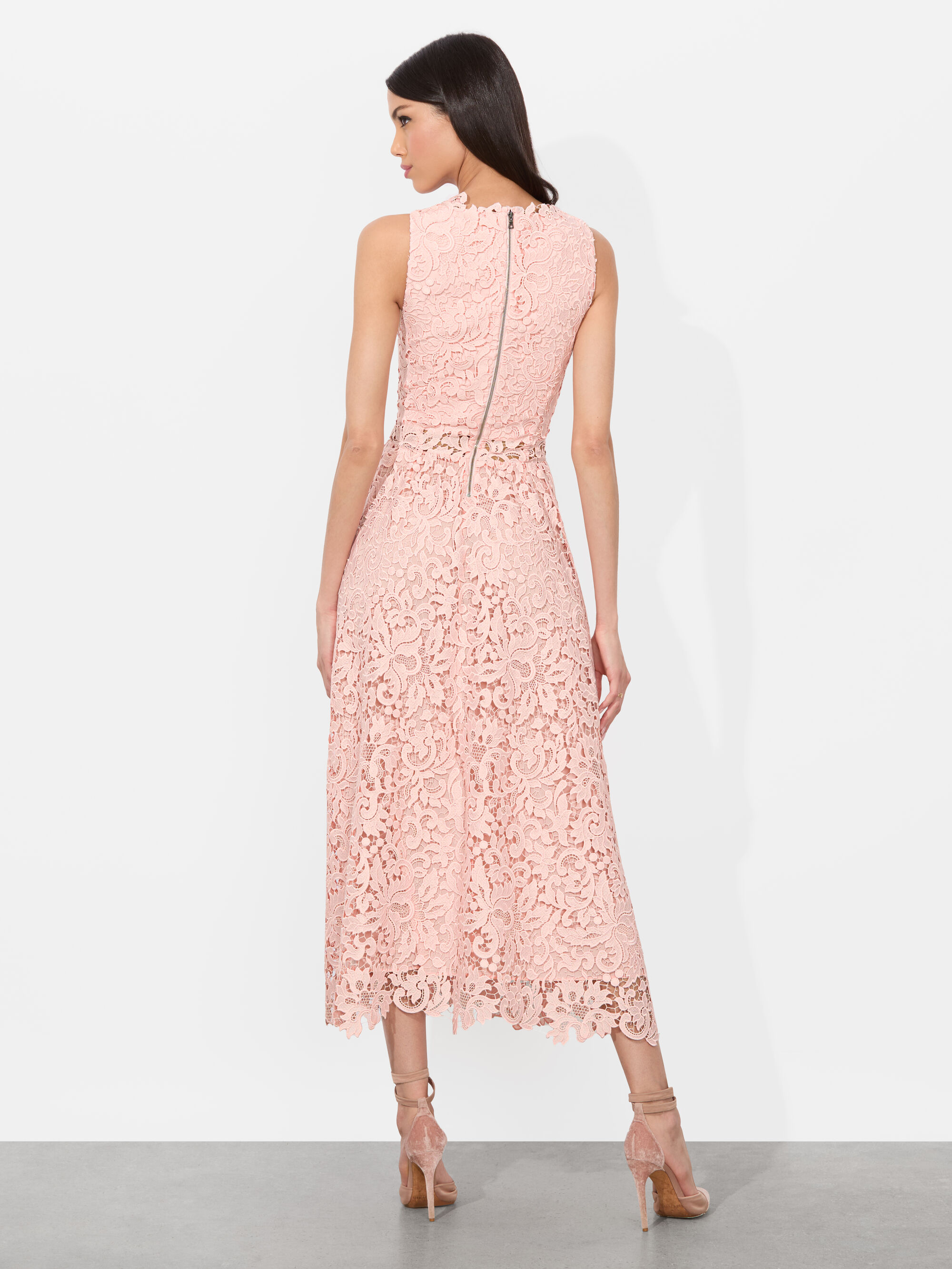 BABETTE MIDI DRESS in PINK BLOOM | ALICE + OLIVIA