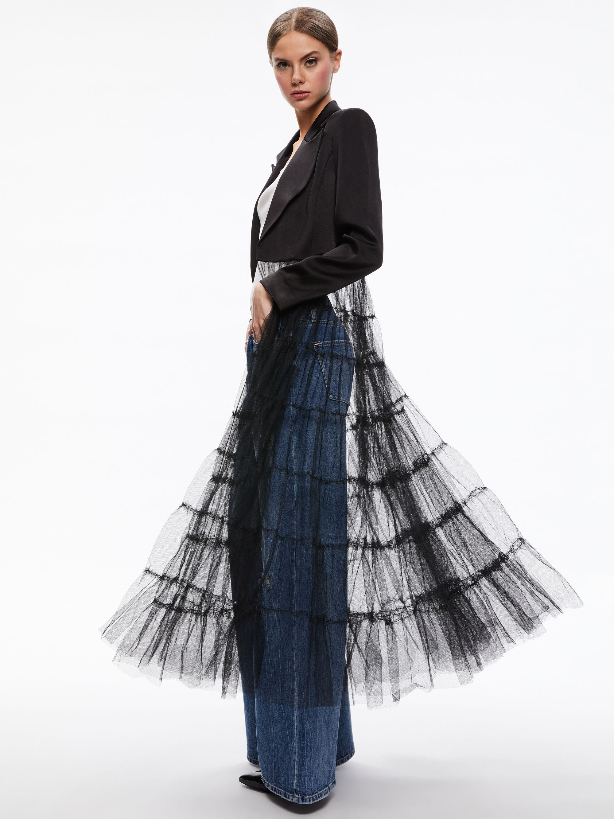 Everly Tulle Blazer