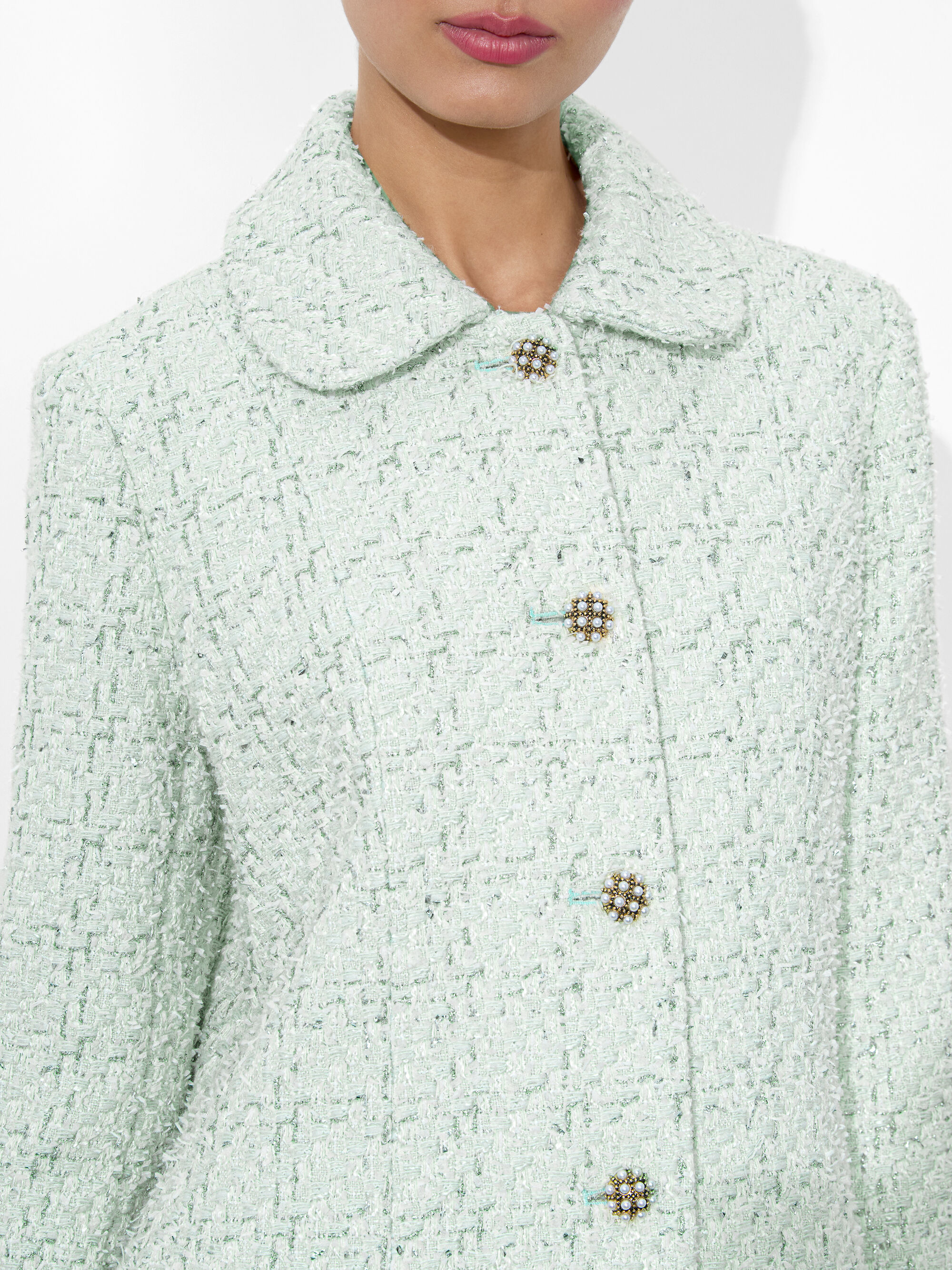 PURCELL PEACOAT in SEA SPRAY | ALICE + OLIVIA