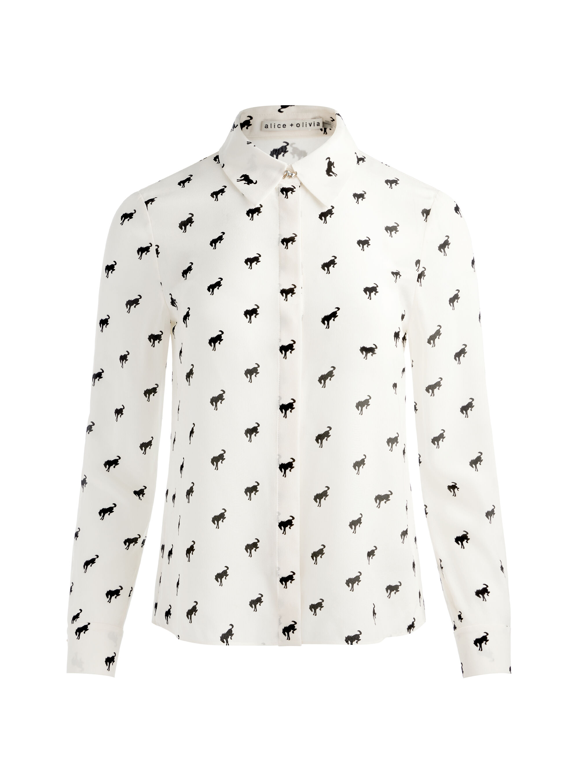 A+O X BRONCO WILLA TOP in HORSE | ALICE + OLIVIA