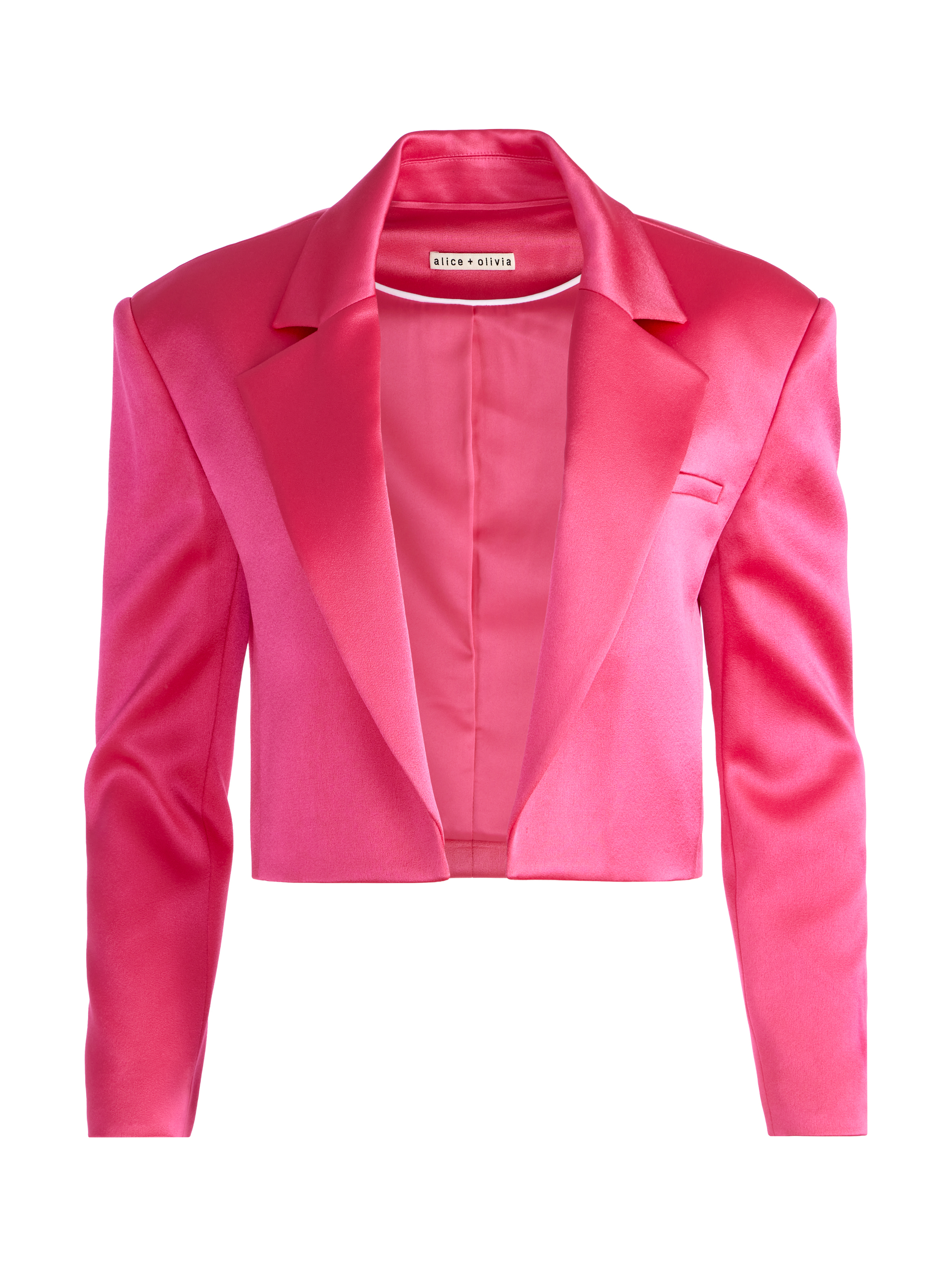 SHAN BOXY OVERSIZED CROPPED BLAZER + JODY HIGH WAISTED FRONT SLIT PANT