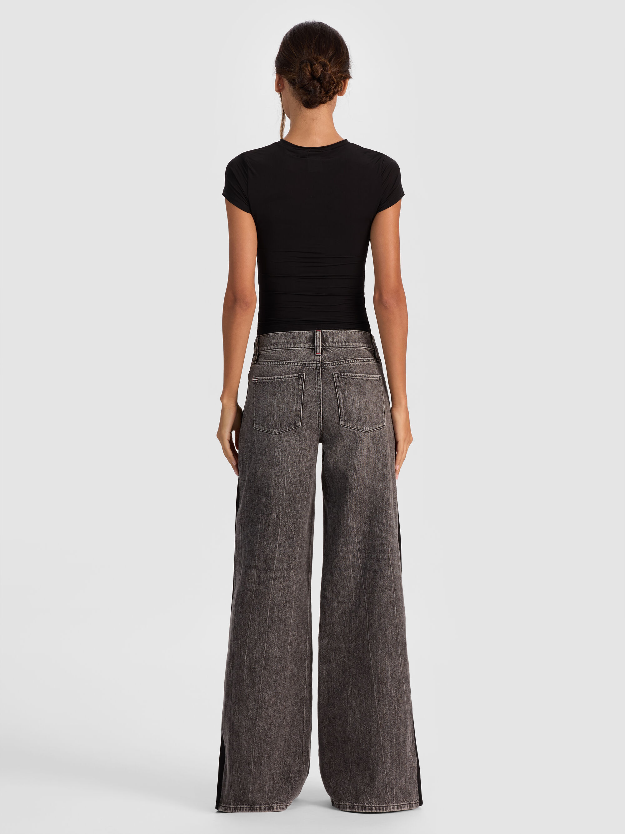 AMAZING SNAP JEAN in GEORGIA VINTAGE BLACK | ALICE + OLIVIA