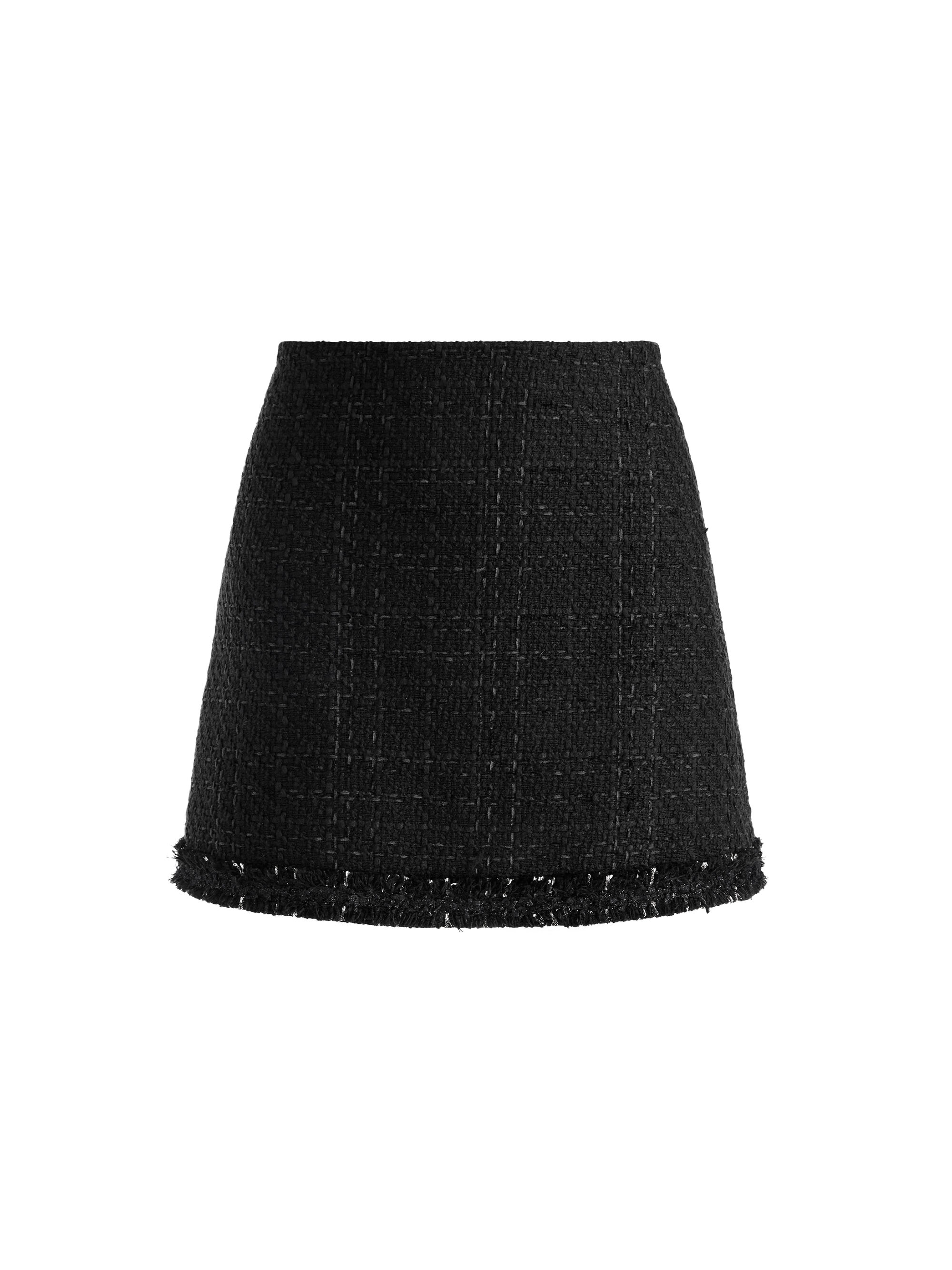 RILEY MINI SKIRT in BLACK | ALICE + OLIVIA