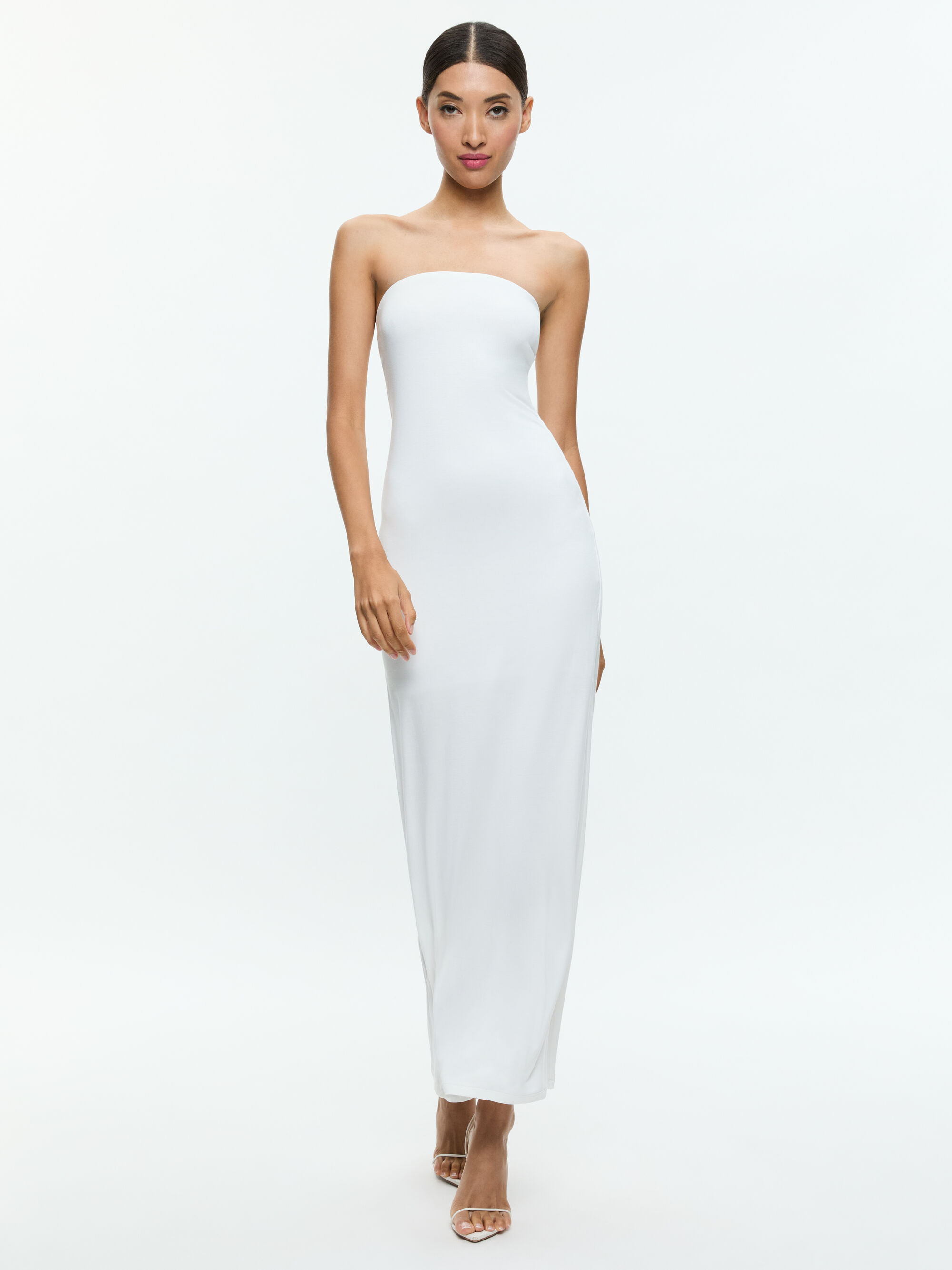 Delora Strapless Maxi Dress In Off White | Alice + Olivia
