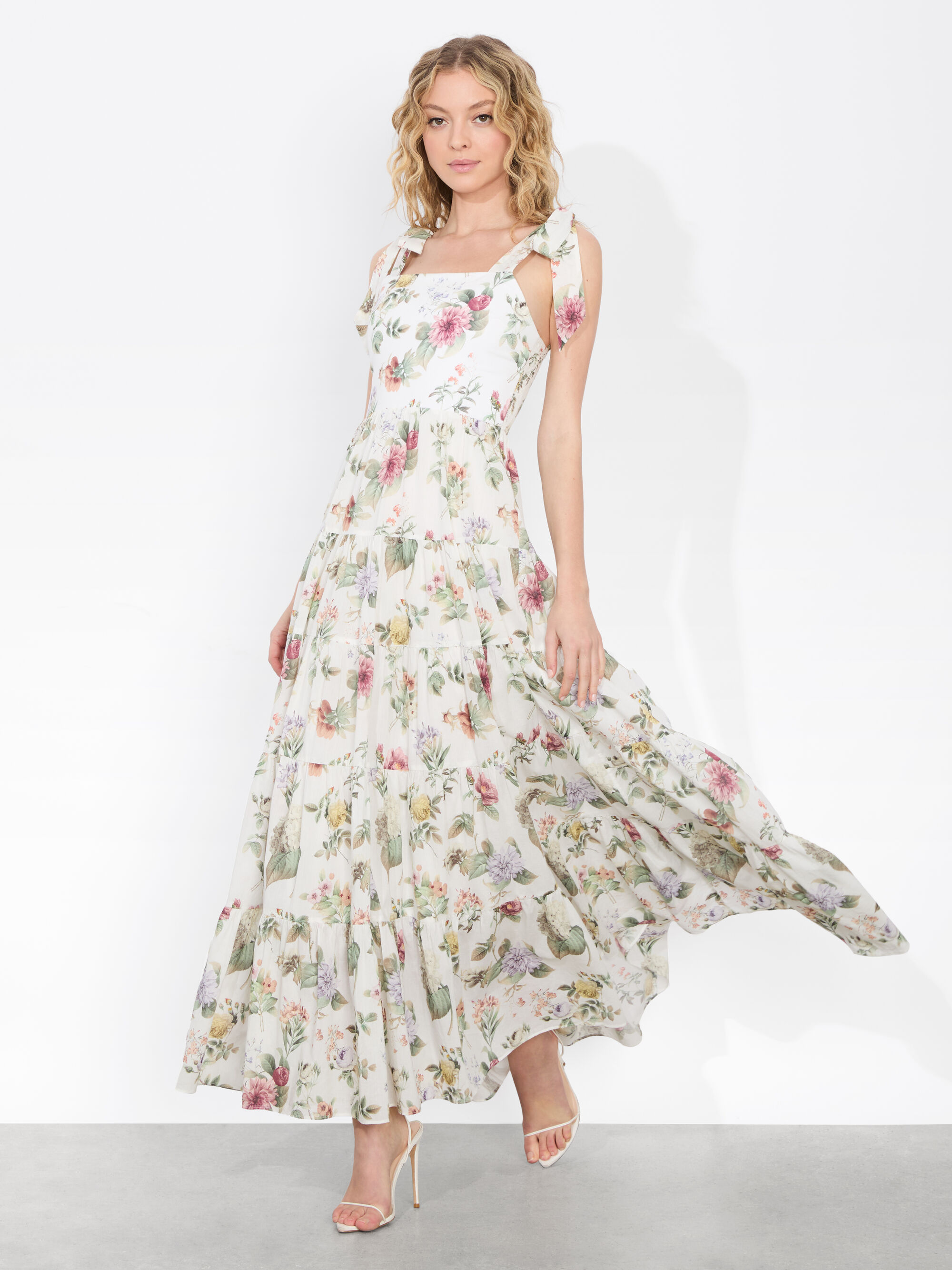 MONNIE MAXI DRESS in SWEET NOTHINGS | ALICE + OLIVIA