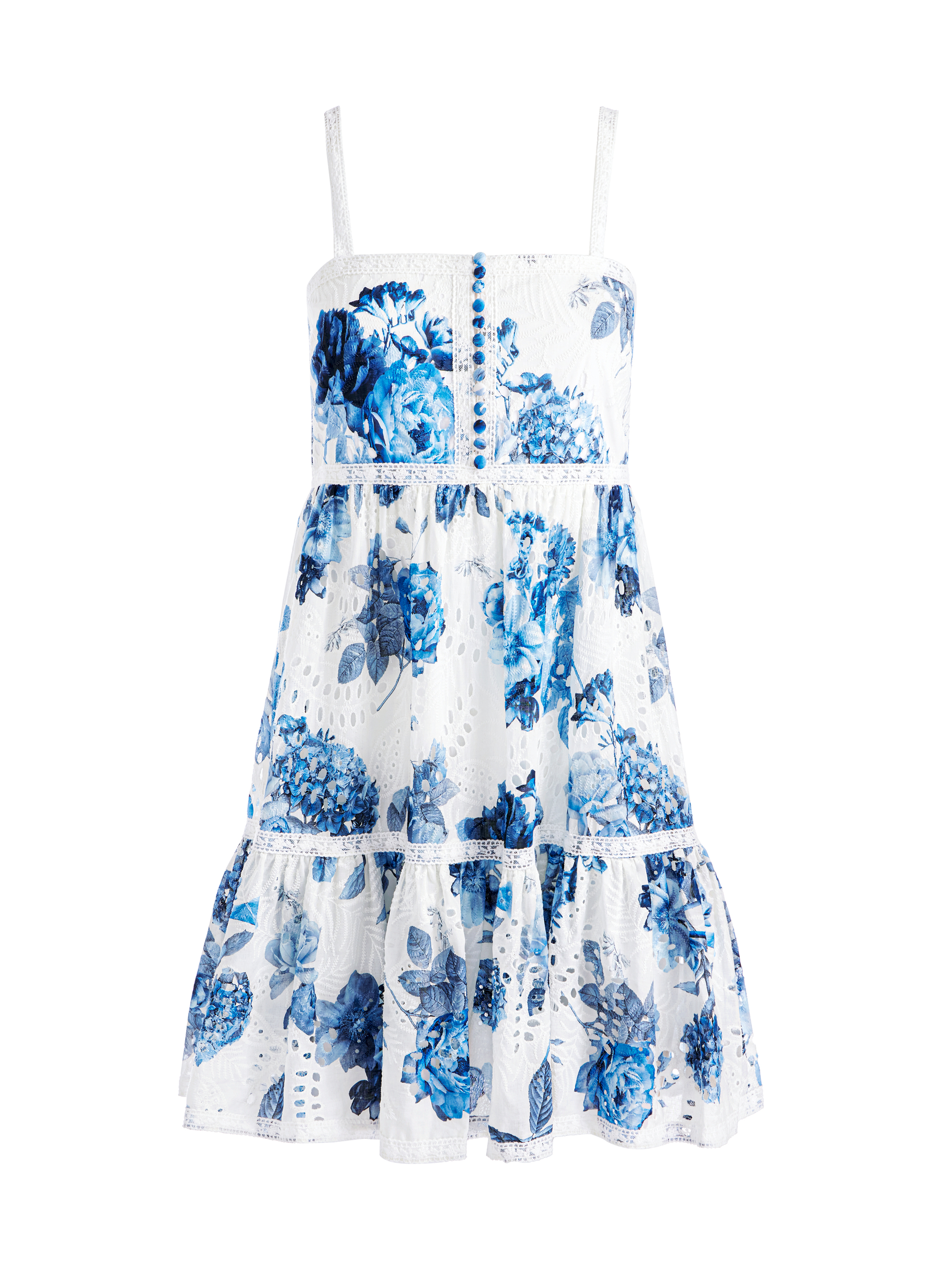 Fallon Babydoll Mini Dress In Affection Small | Alice + Olivia