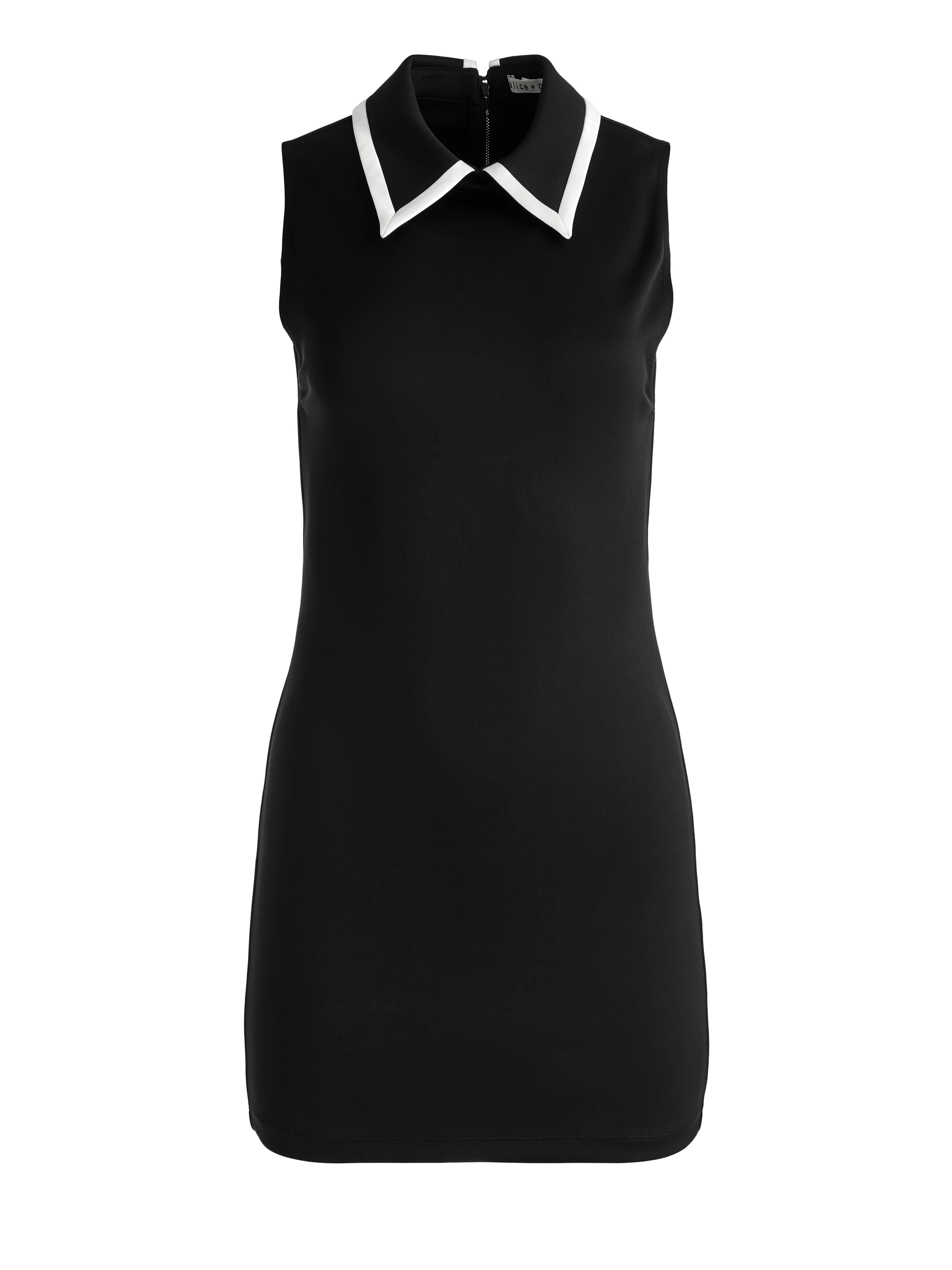 Wynell Mini Dress In Black/off White | Alice + Olivia