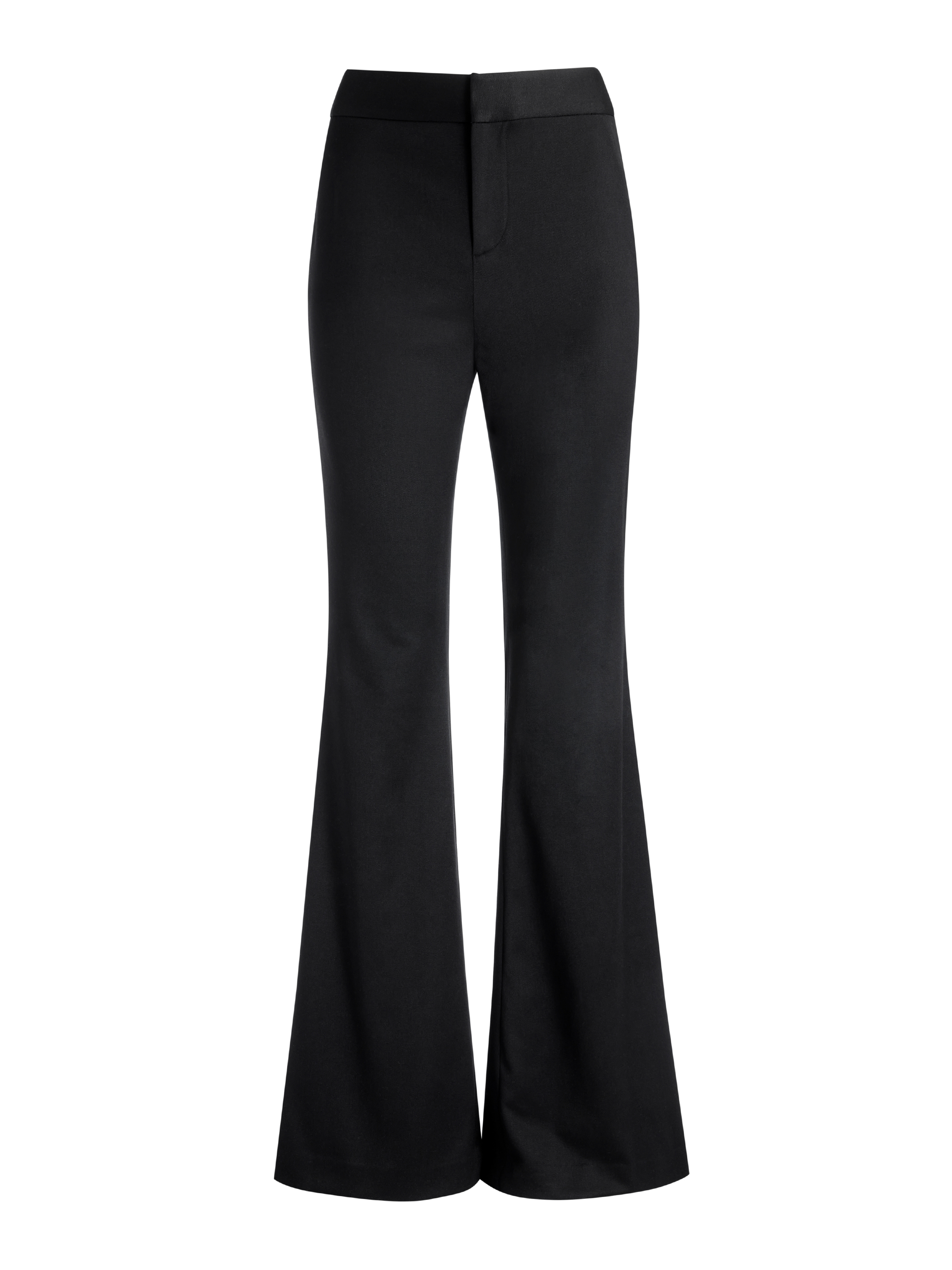Deanna High Waisted Bootcut Pant In Black | Alice + Olivia