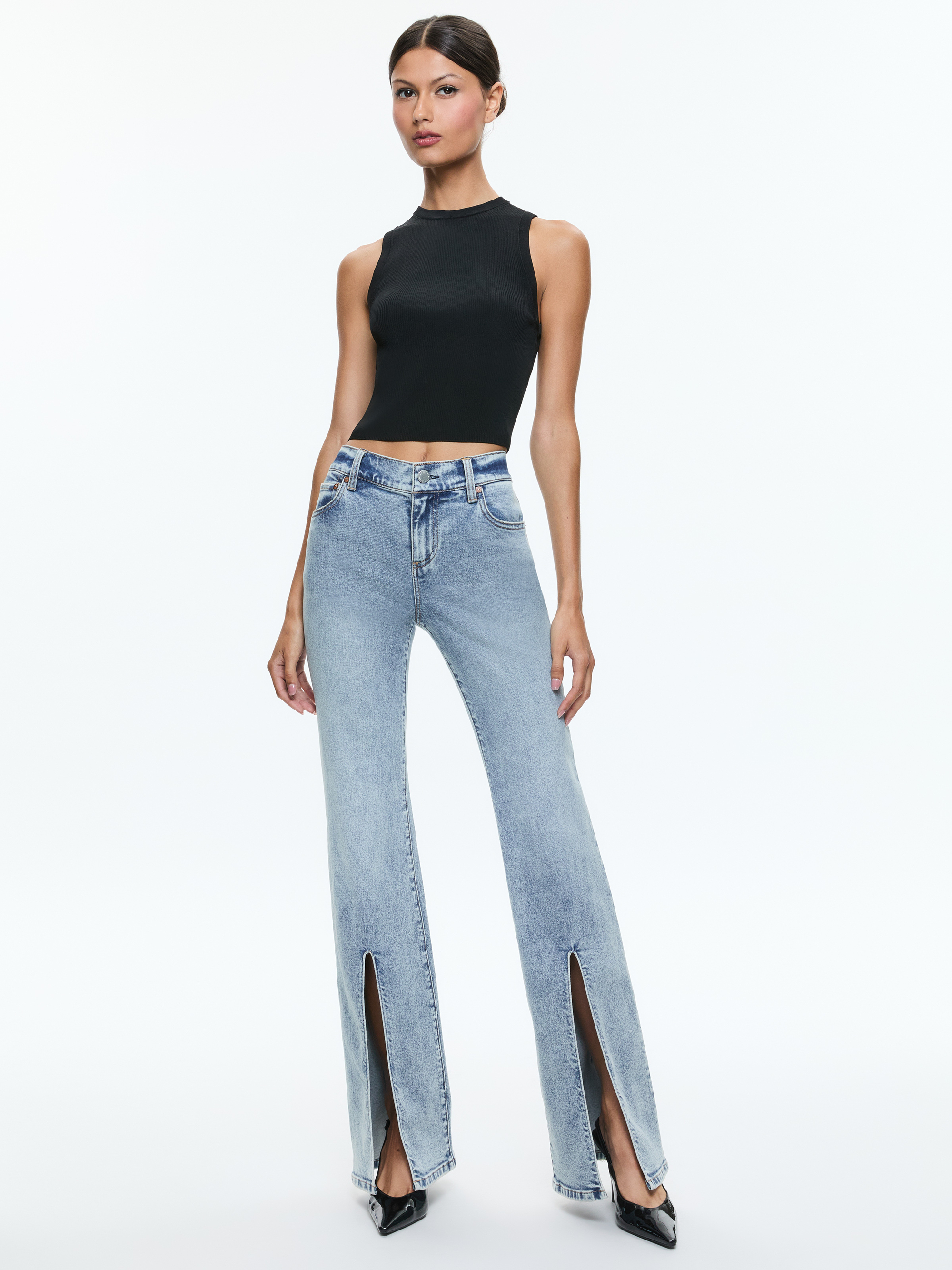 Winslow Jean In Harlow Vintage Blue | Alice + Olivia