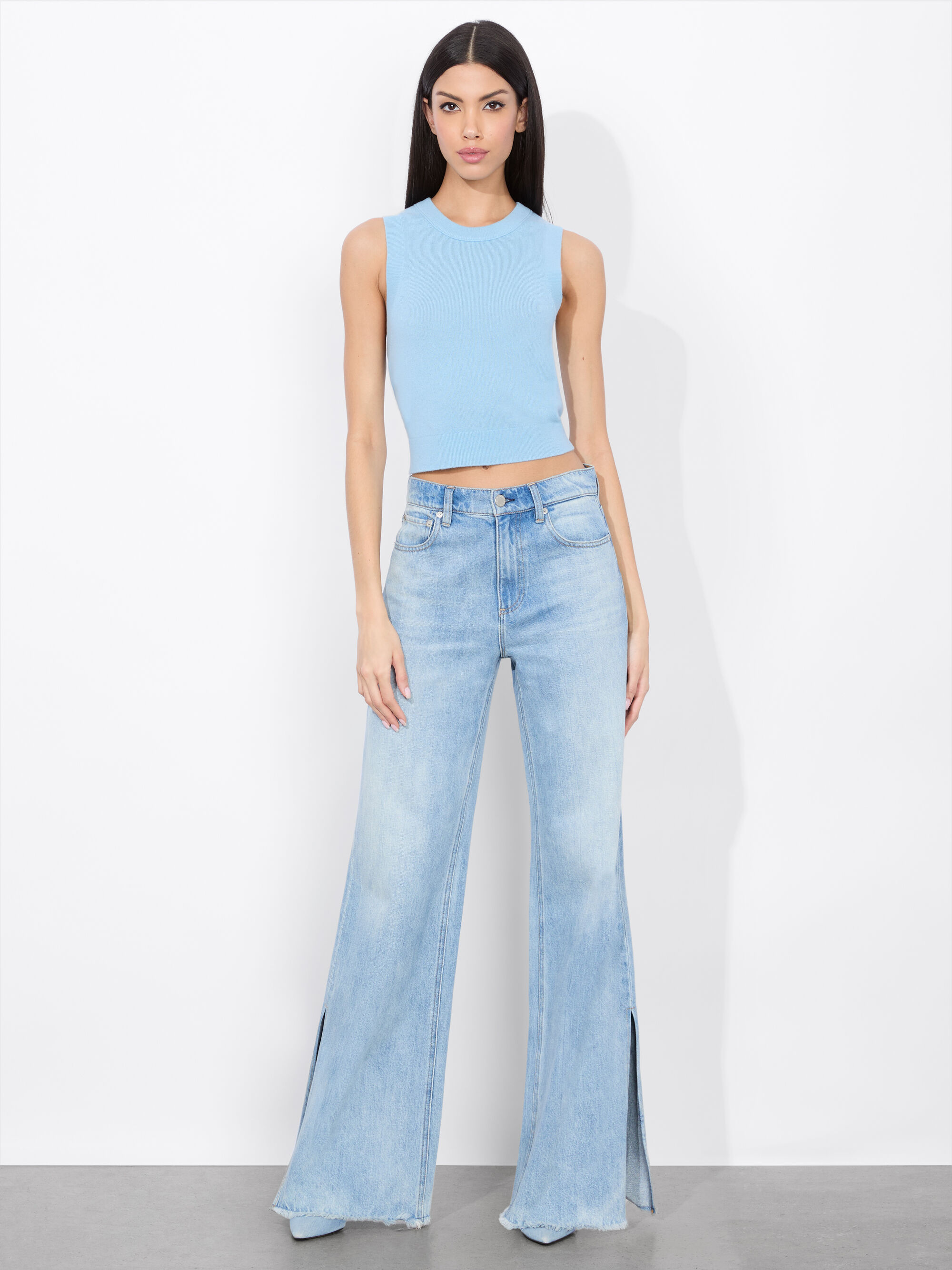 Araceli Shell In Mineral Blue | Alice + Olivia