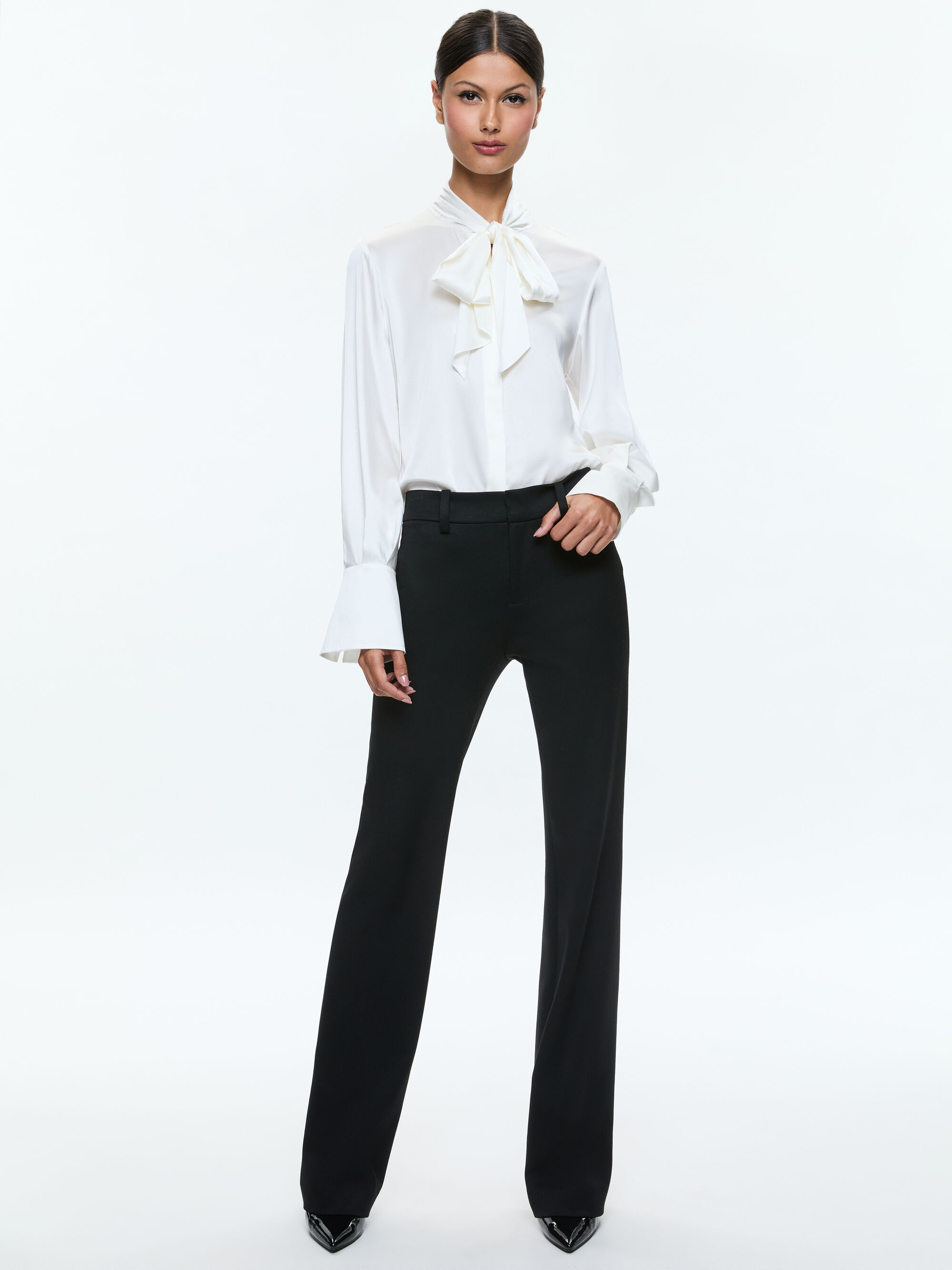 LLOYD BUTTON DOWN in OFF WHITE | ALICE + OLIVIA