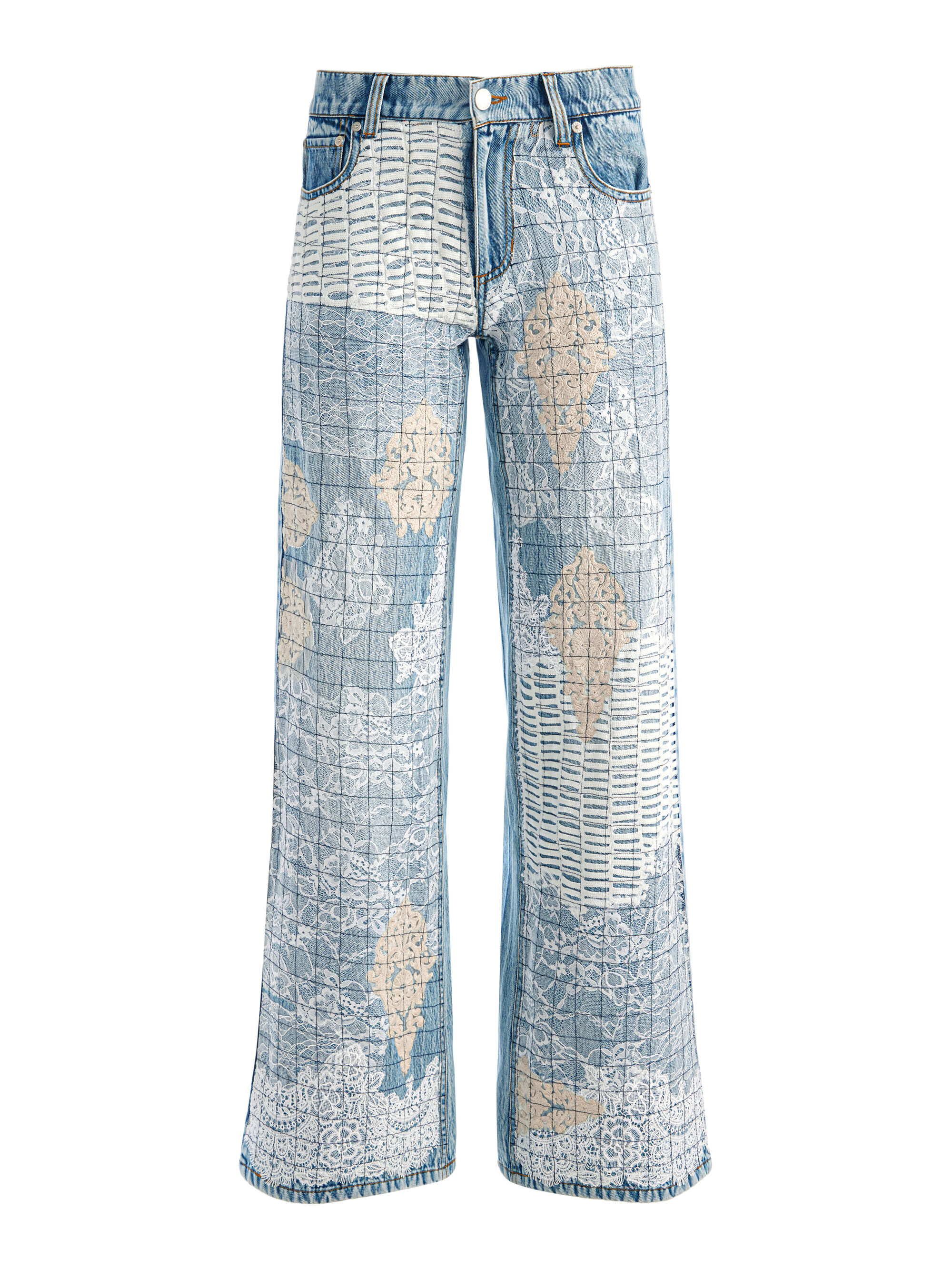 TRISH LACE JEAN in ROCKSTAR BLUE | ALICE + OLIVIA