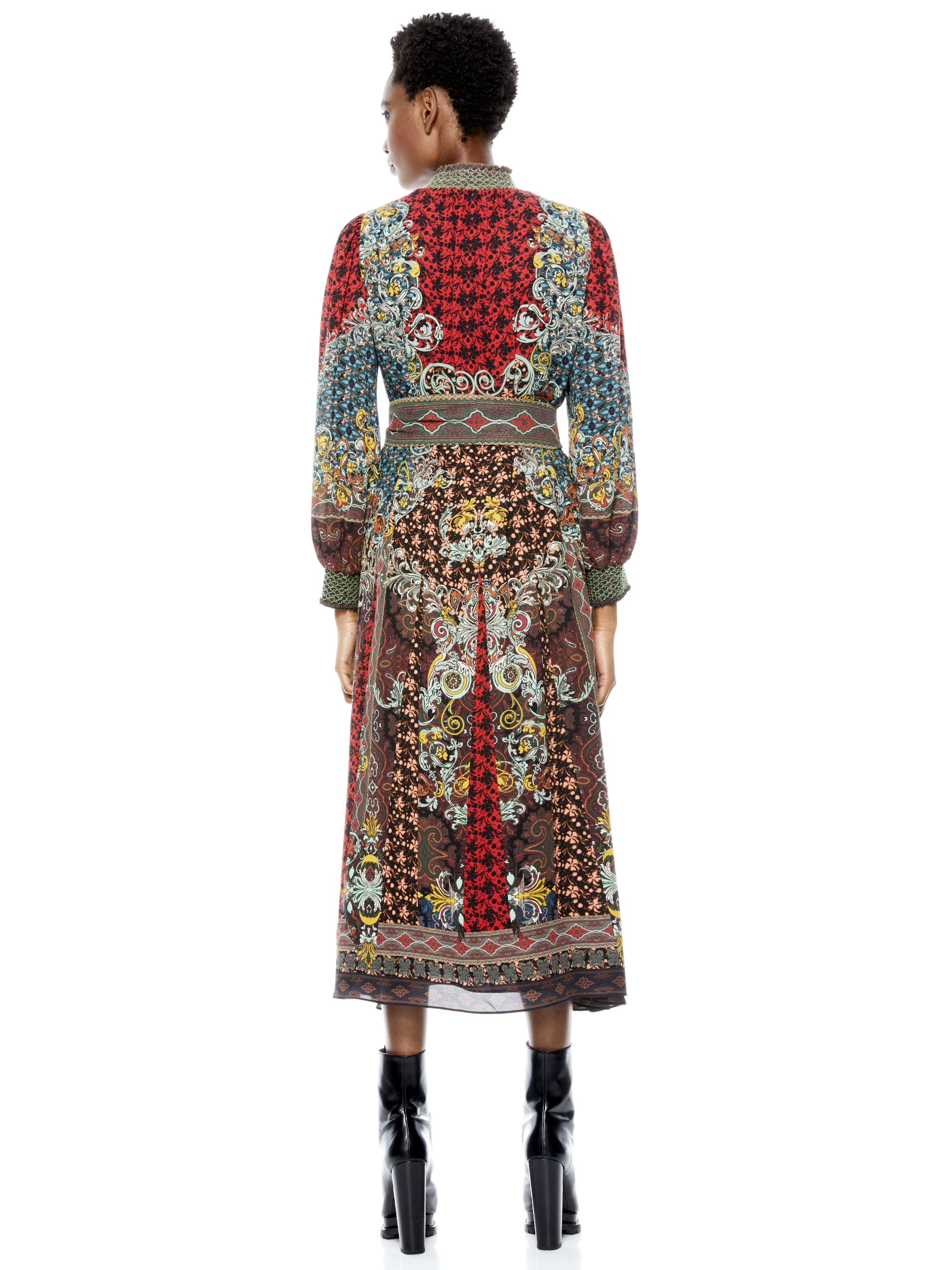 Brielle Button Down Kimono Dress In Always Forever Multi | Alice + Olivia