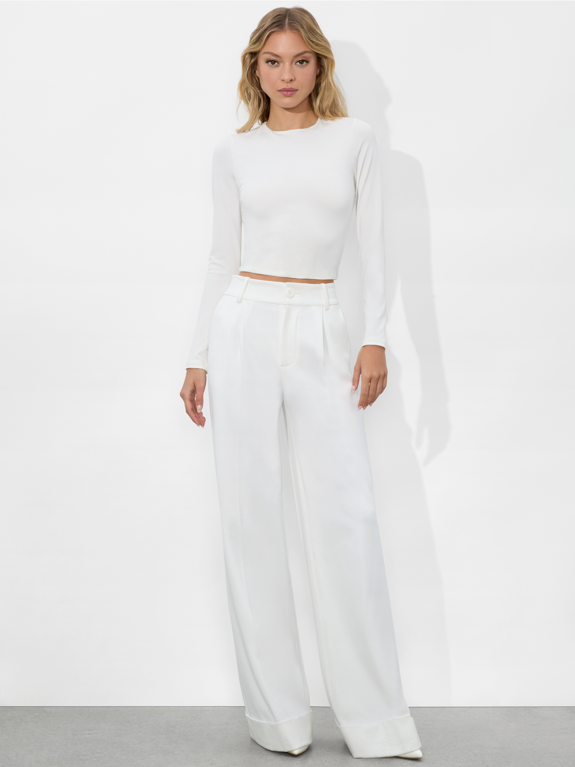 Delaina Top In Off White | Alice + Olivia