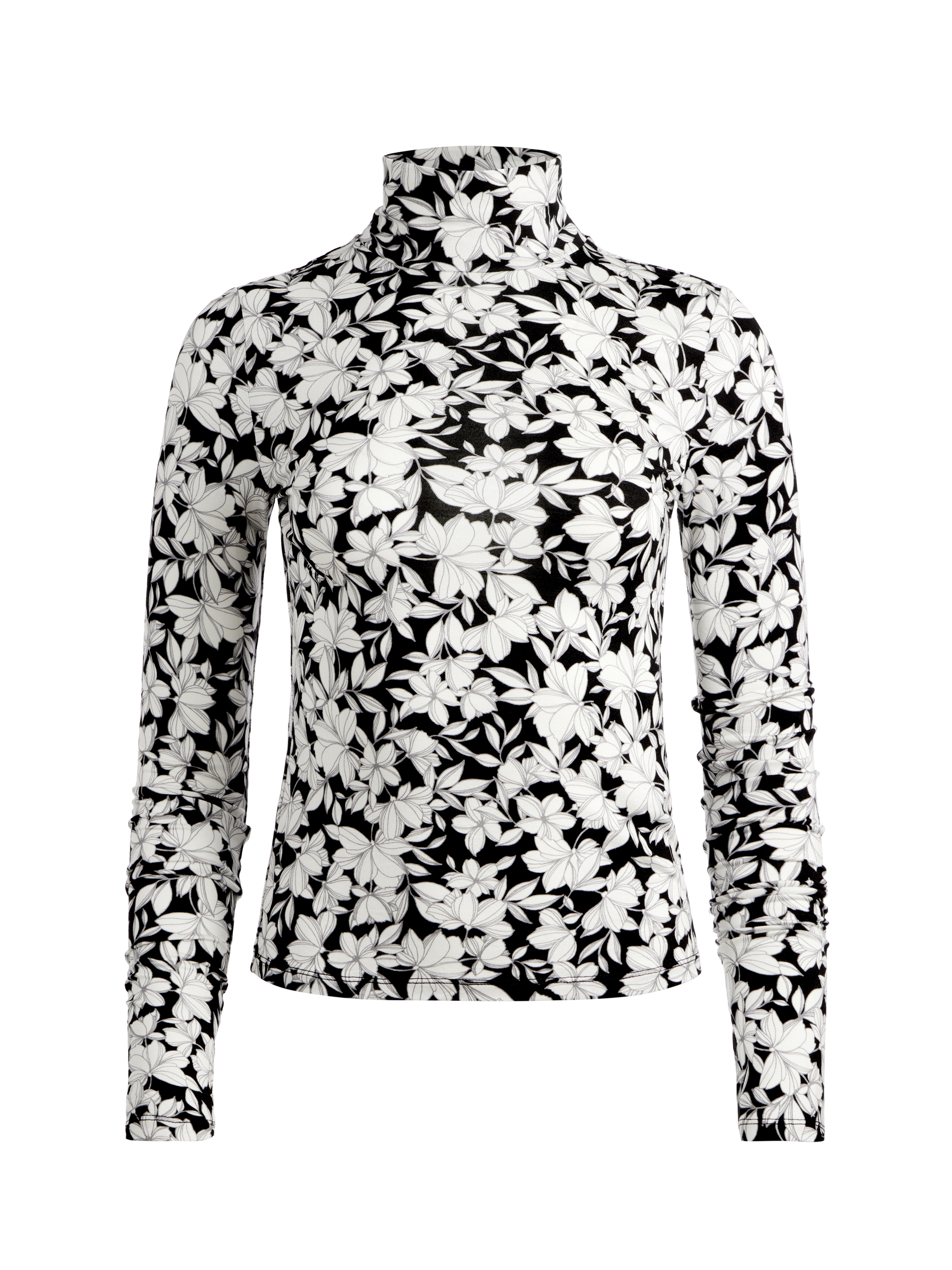 Delaina Turtleneck Top In Homeroom Floral | Alice + Olivia